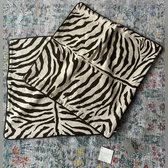 Pottery Barn | Bedding | Pottery Barn Zebra Pillow Covers2 Nwt | Poshmark